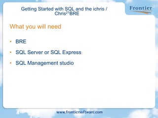 Quality Assurance config SQL and ichris.pptx