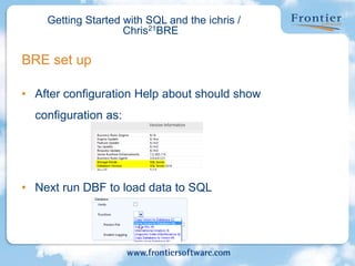 Quality Assurance config SQL and ichris.pptx