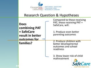 SafeCare: An Evidence-based Widely Disseminated Parent Trianing Program ...