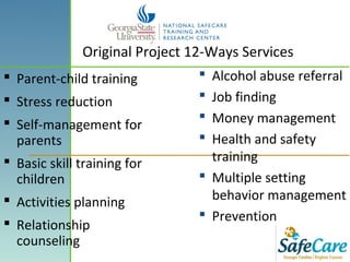 SafeCare: An Evidence-based Widely Disseminated Parent Trianing Program ...