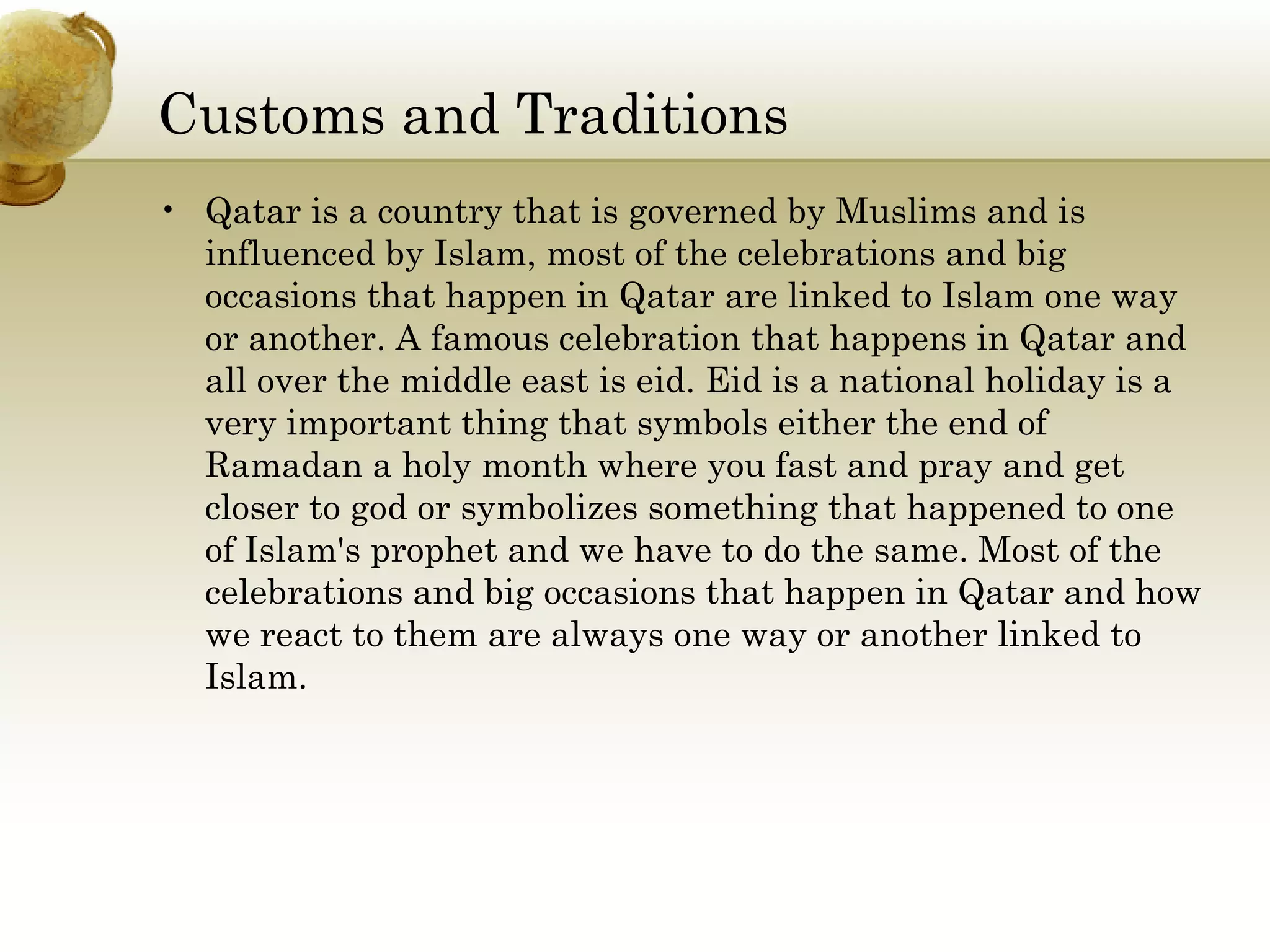 Qatar Presentation | PPT