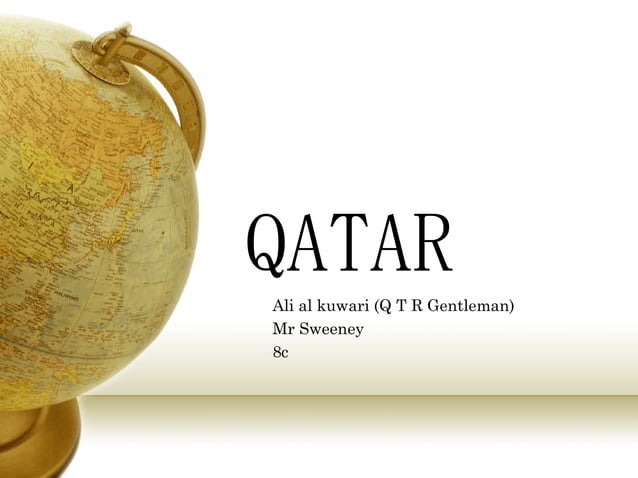 Qatar Presentation | PPT | Geography | Science