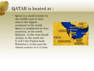 Qatar Presentation | PPT | Geography | Science