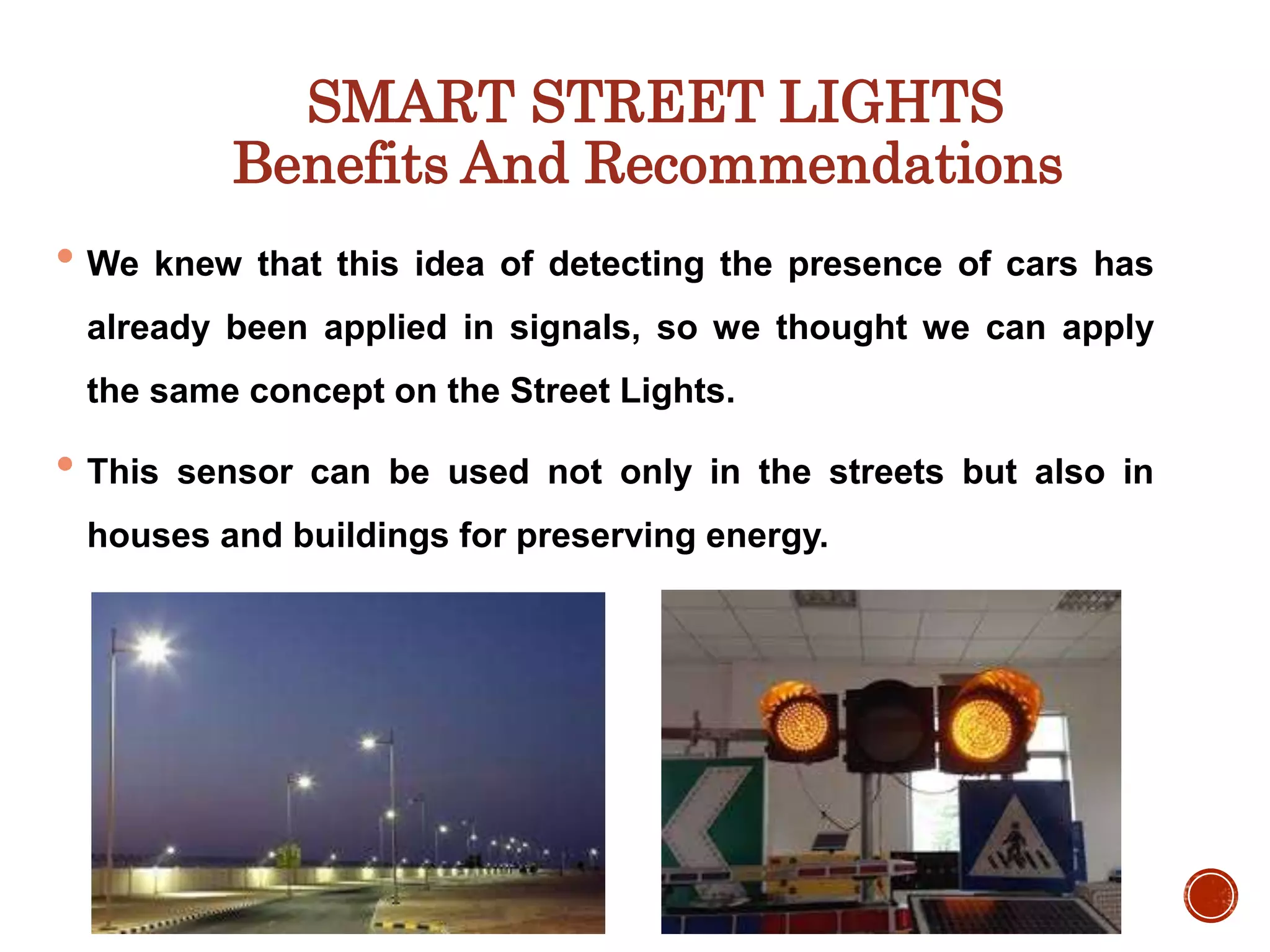 Smart Sensors, Smart Street Lights IDM13 | PPT