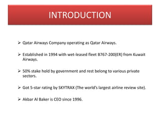 Qatar airways presentation | PPTX
