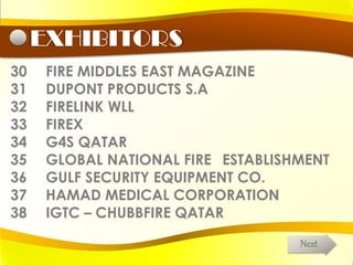 4th Civil Defence Exhibition and Conference - Qatar | PDF
