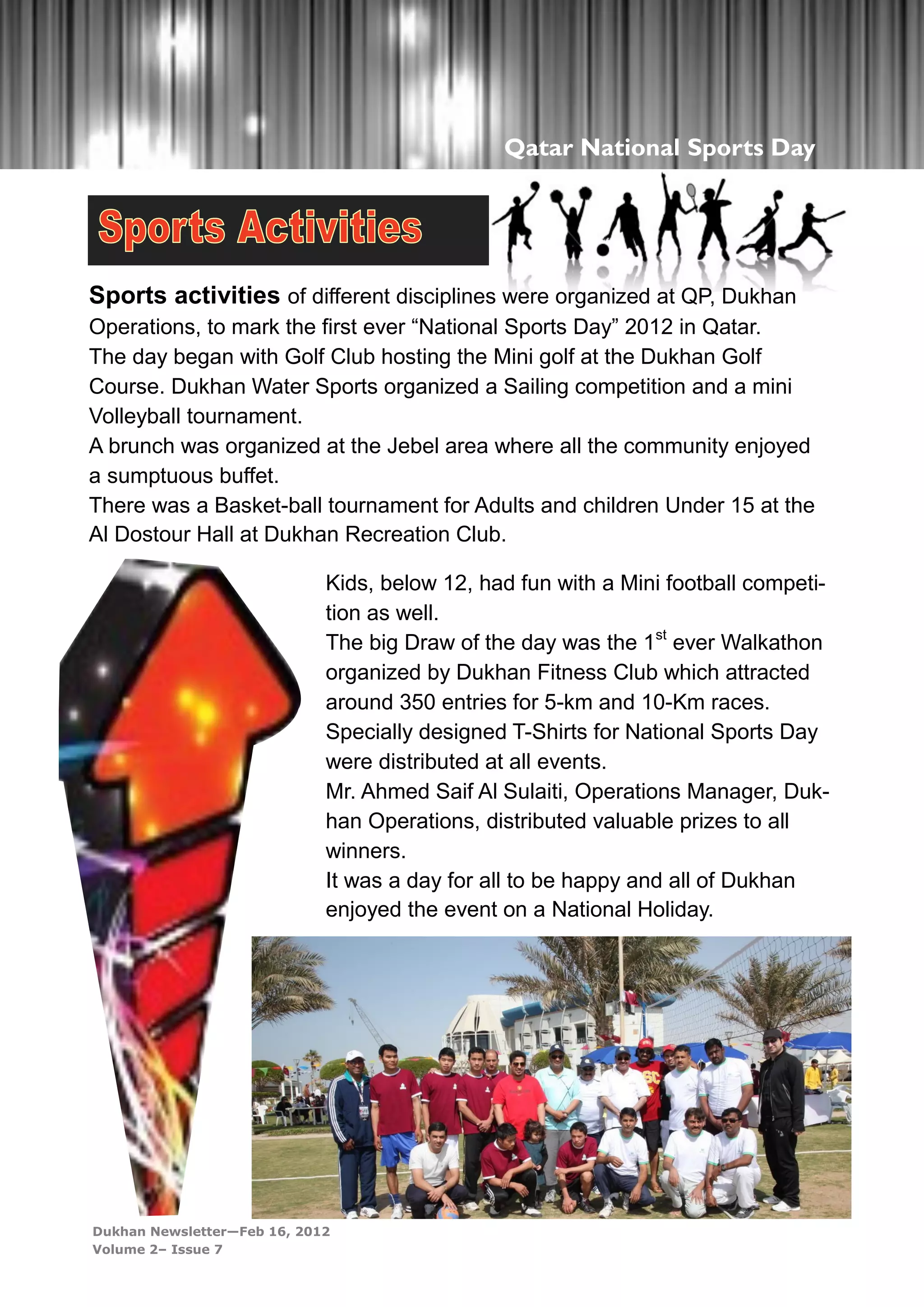 Qatar National Sport Day in Dukhan | PDF