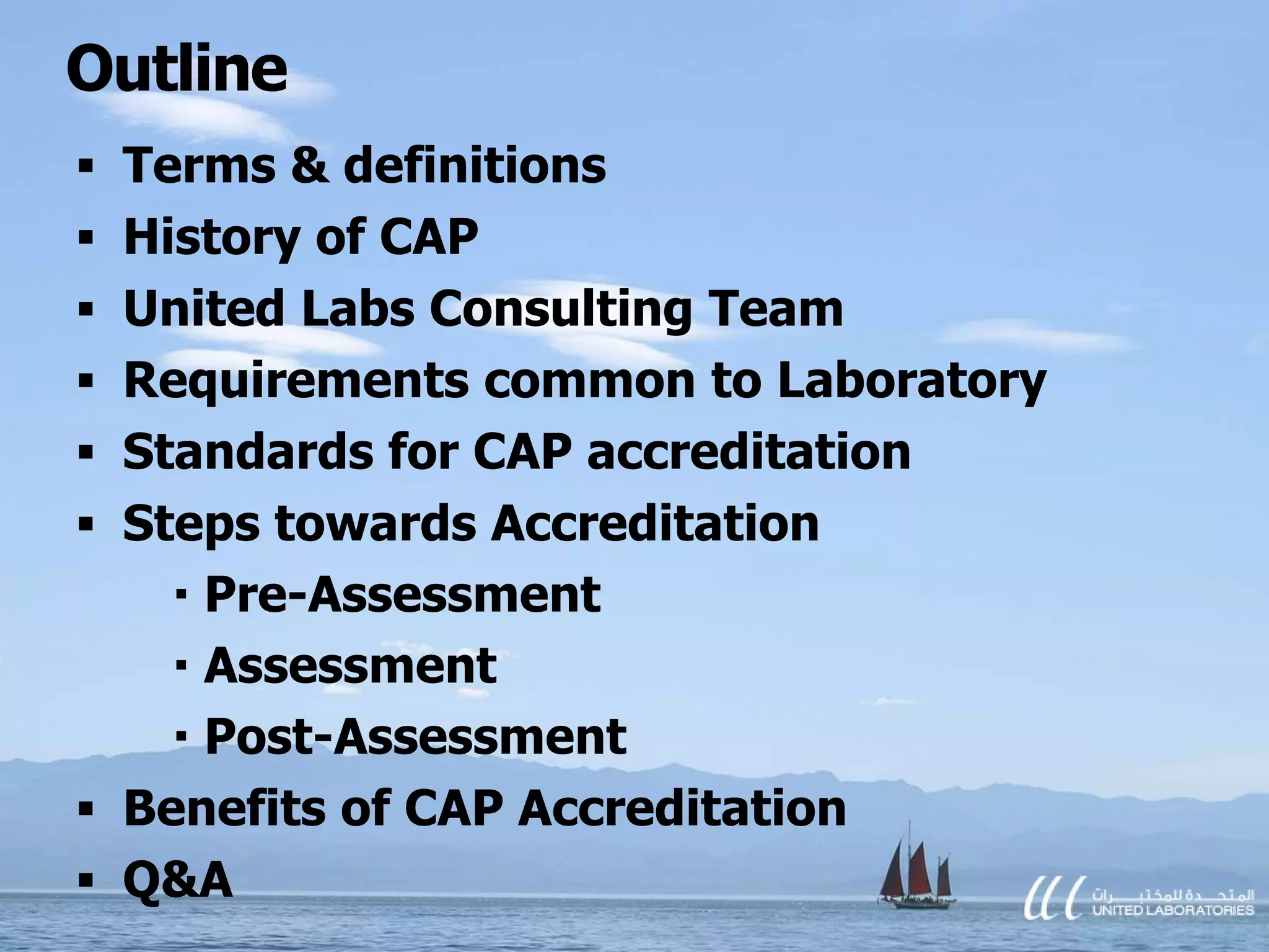 Significance of CAP accreditation | PPT