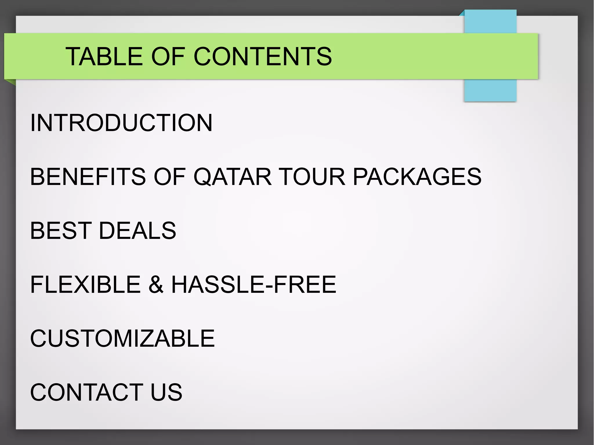 Benefits of Qatar Tour Packages | PPT