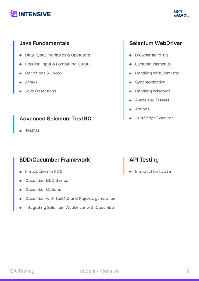 Automation Testing Syllabus | PDF | Free Download