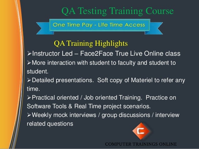 Qa Testing Online Training And Placement In Usa Uk Canada Aus 