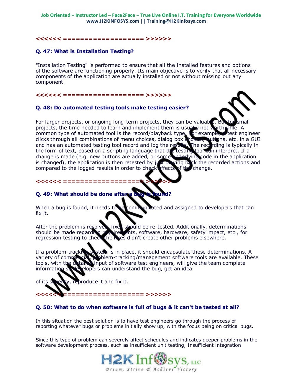 Latest Qa Interview Questions Top 100 Qa Testing Interview Questions 5827