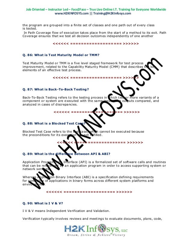 QA Interview Questions | QA Testing Interview Questions & Answers QA Interview Questions | QA Testing Interview Questions & Answers