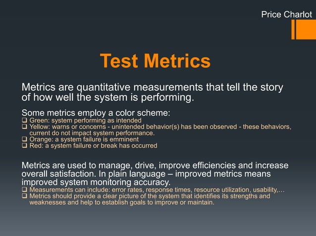 QA Test Reports Statistics Metrics | PPTX