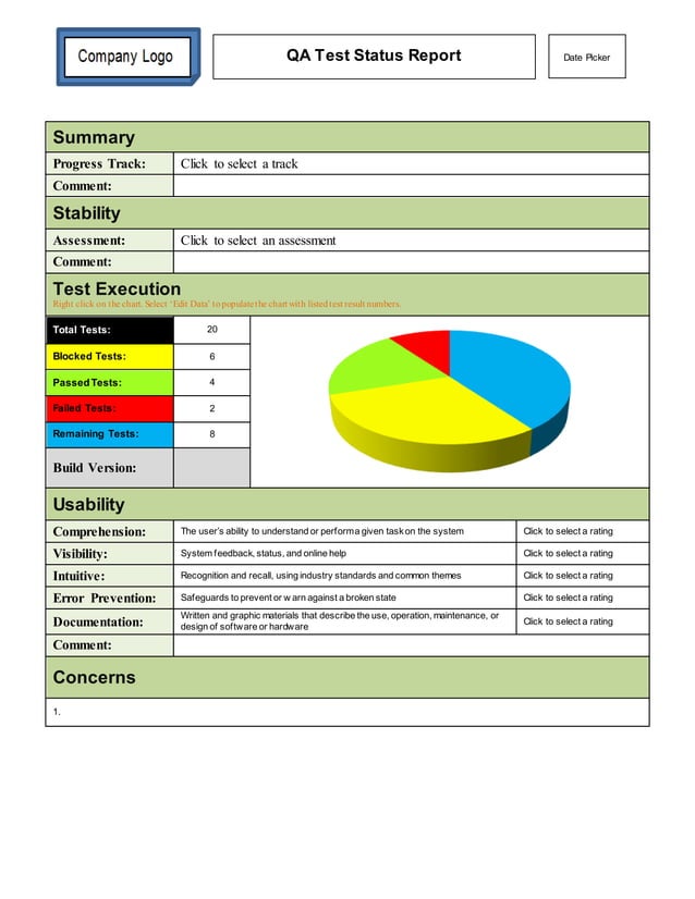 QA Test Status Report Template | DOCX | Technology & Computing