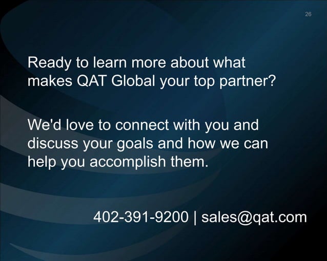 QAT Global Overview 2013 | PPT