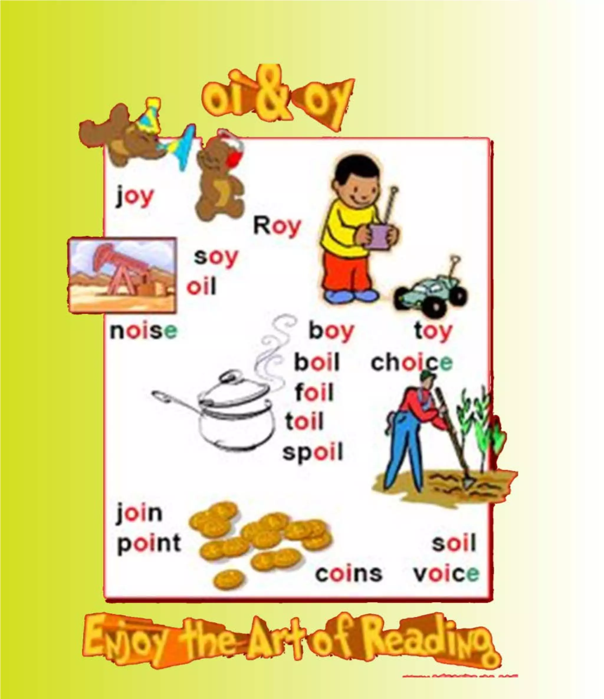 Flashcards and posters oi oy | PDF