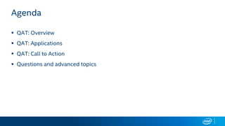 Intel® QuickAssist Technology Introduction, Applications, and Lab, Including OpenSSL, NGINX, and ...