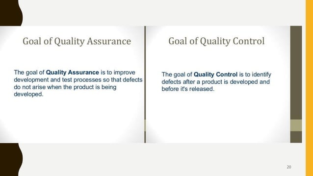 Quality Assurance (QA): Definition, Obj, Principles, components, Dif ...