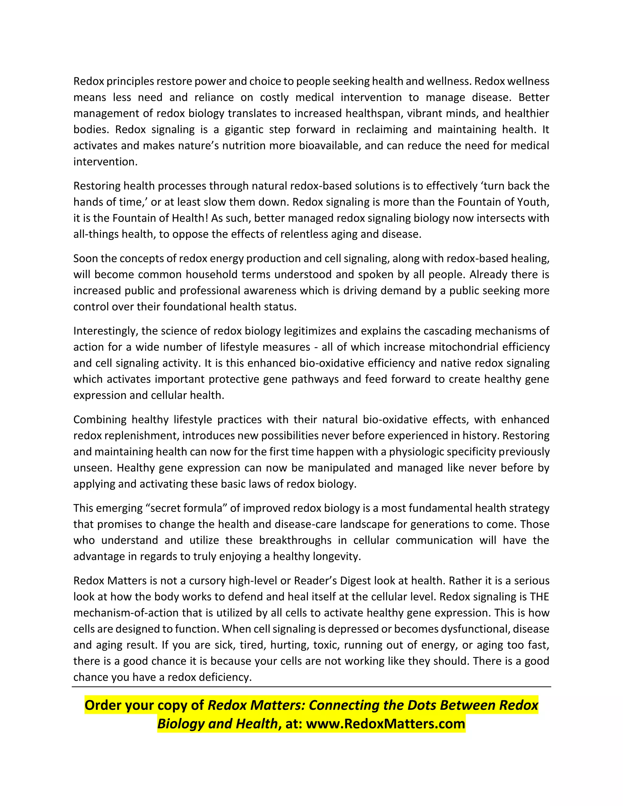 Redox Matters summary.pdf