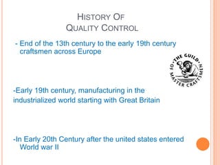 Quality Control and Quality Assurance | PPTX