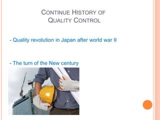 Quality Control and Quality Assurance | PPTX