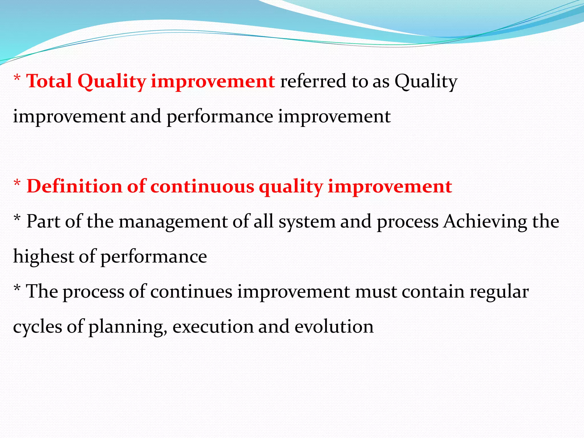 Qaulity improvement | PPTX