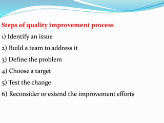 Qaulity improvement | PPTX | Business | Business and Finance