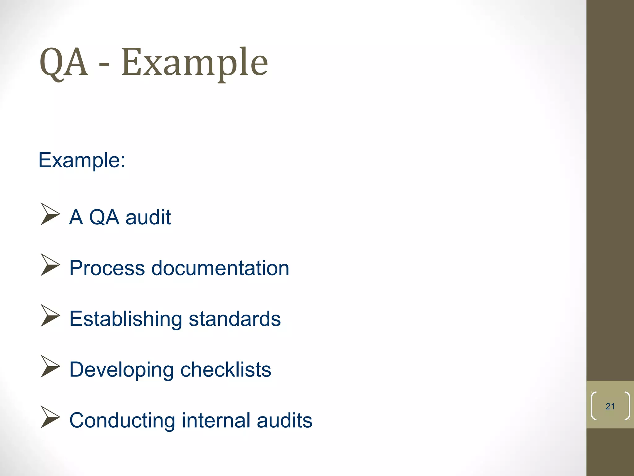 Quality Assurance Vs Quality Control | PPT