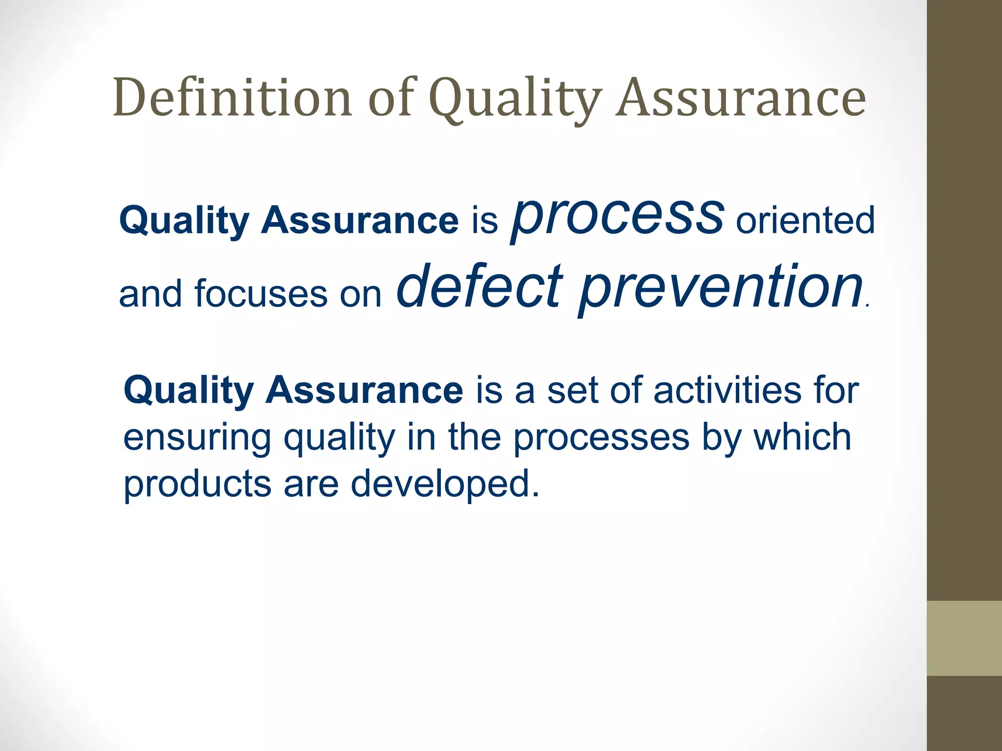 Quality Assurance Vs Quality Control | PPT