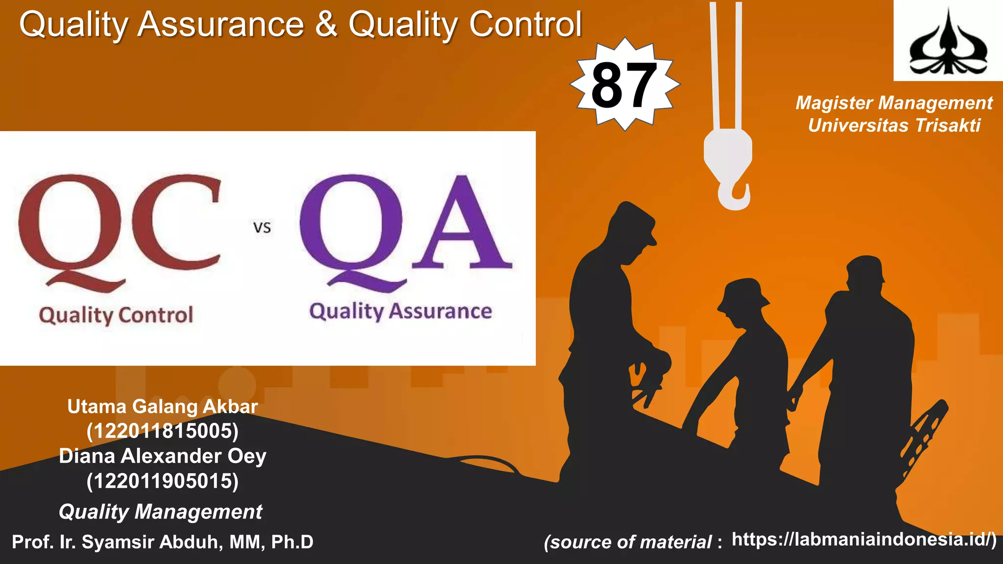 Perbedaan QA & QC | PPTX