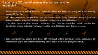 Perbedaan QA & QC | PPTX