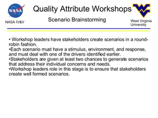 Quality Attributes Workshop | PPT