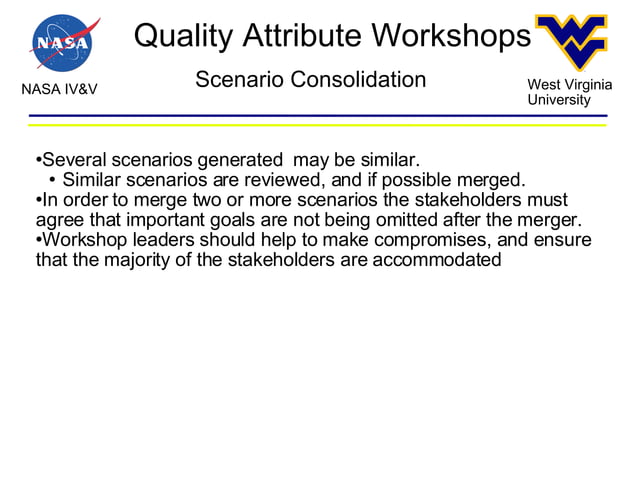 Quality Attributes Workshop | PPT