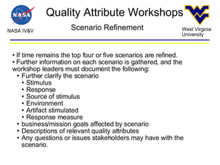 Quality Attributes Workshop | PPT