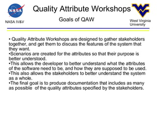 Quality Attributes Workshop | PPT