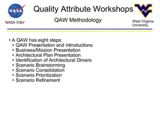 Quality Attributes Workshop | PPT