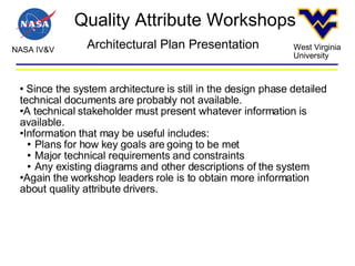 Quality Attributes Workshop | PPT
