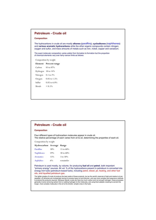 crude_oil_composition | PDF | Chemistry | Science