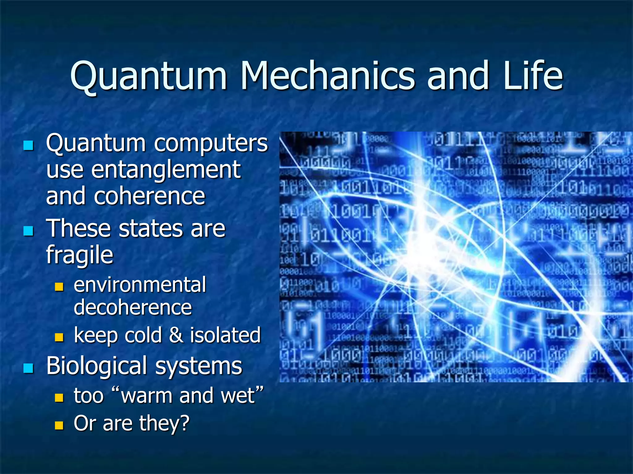 Jack Tuszynski From Quantum Physics to Quantum Biology in 100 Years ...