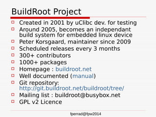 Perl on embedded Linux with Buildroot‎ | PPT
