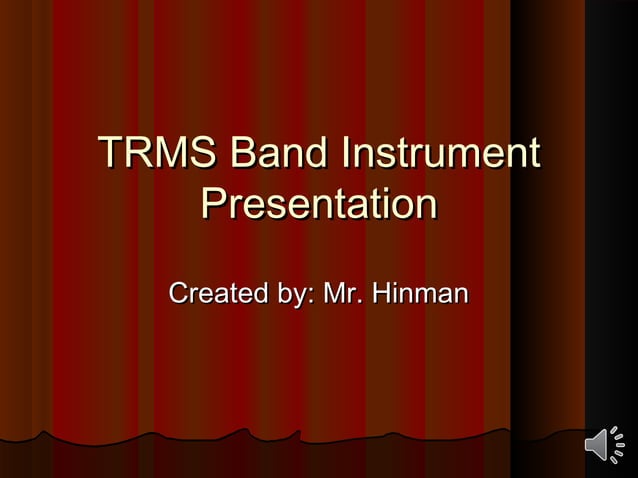 Band Instrument Presentation | PPT