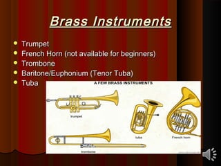 Band Instrument Presentation | PPT