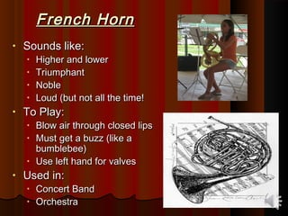 Band Instrument Presentation | PPT