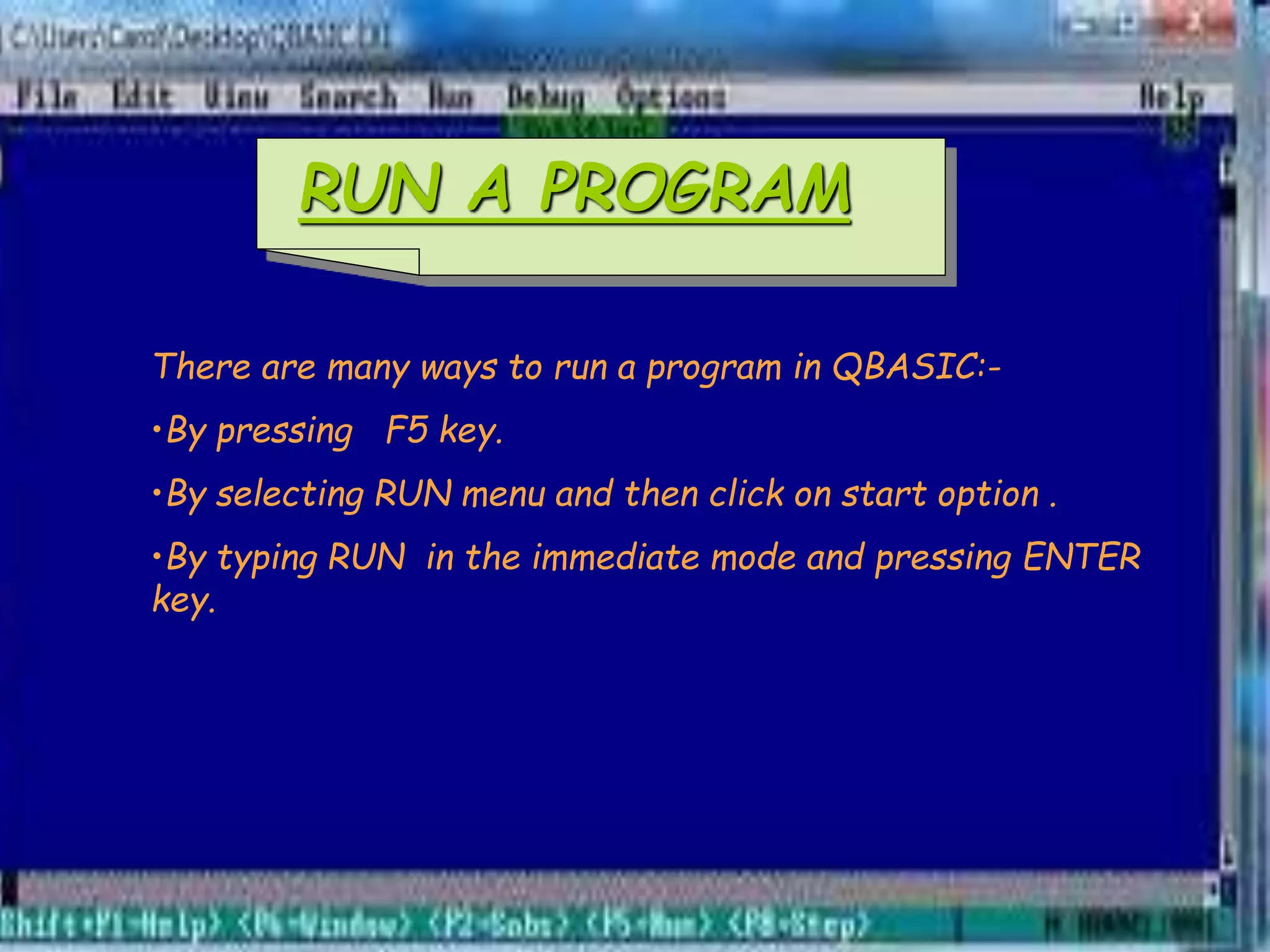 Qbasic | PPTX