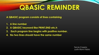 Qbasic | PPTX