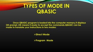 Qbasic | PPTX