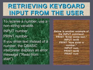 Qbasic introduction | PPT