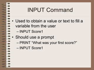 Qbasic notes | PPT