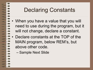 Qbasic notes | PPT